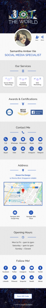 Try Out Our Digital Name Cards! | Dream Fox Design