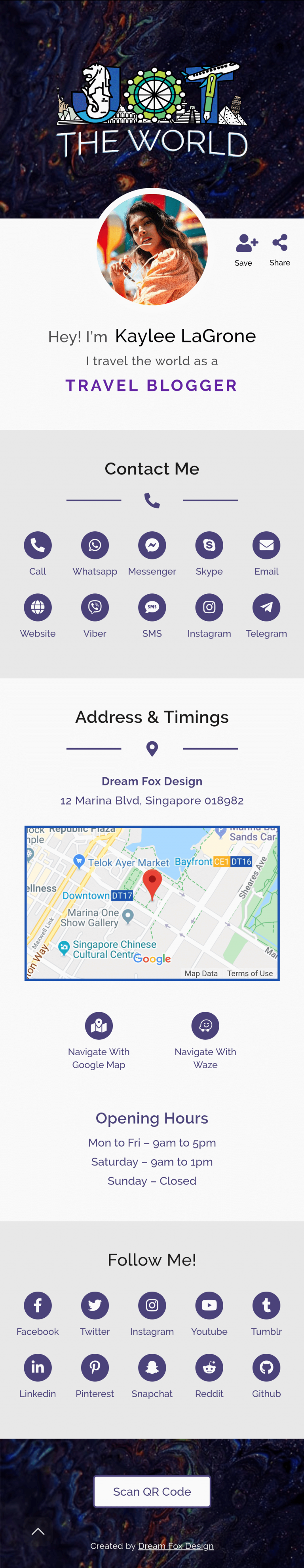 Try Out Our Digital Name Cards! | Dream Fox Design