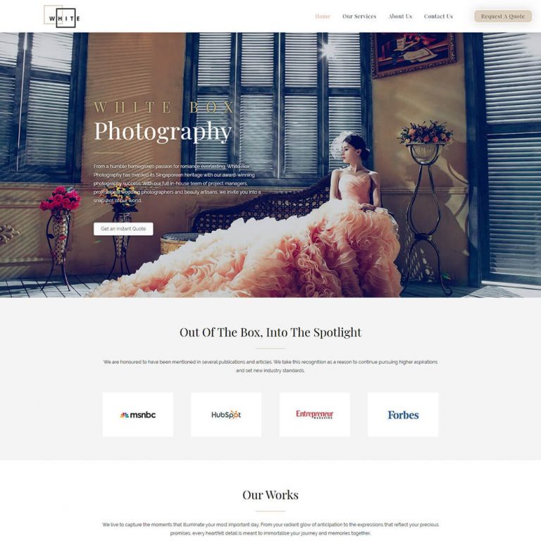 White Box Photography | Dream Fox Design Portfolio